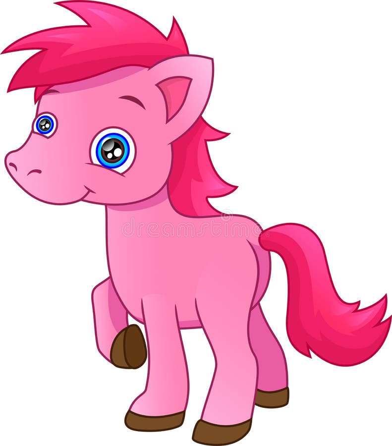 Smiling Little Girl Pony Stock Illustrations – 449 Smiling Little Girl ...