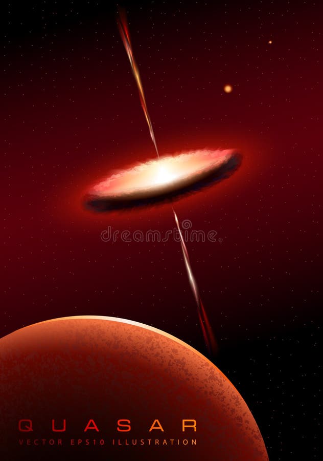 Quasar stock illustration. Illustration of isolated, cosmos - 12885411