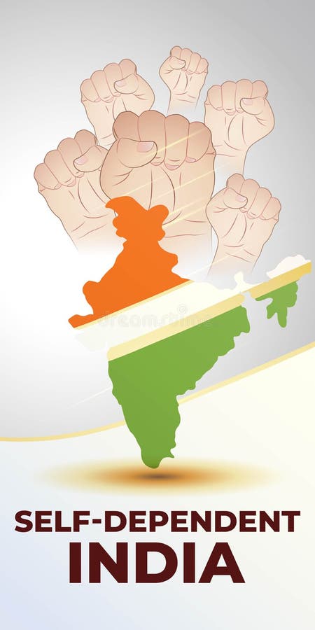 Self Dependent India with Lion Icon. Made in India Stamp Stock Vector ... Self Dependent India with Lion Icon. Made in India Stamp Stock Vector ...