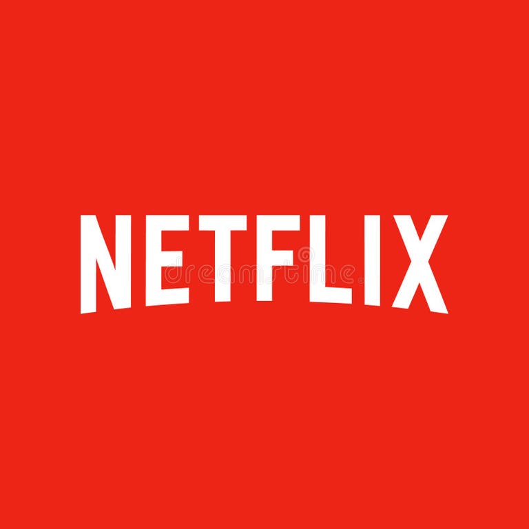Netflix Vector Logo on Red Background Editorial Photography ...