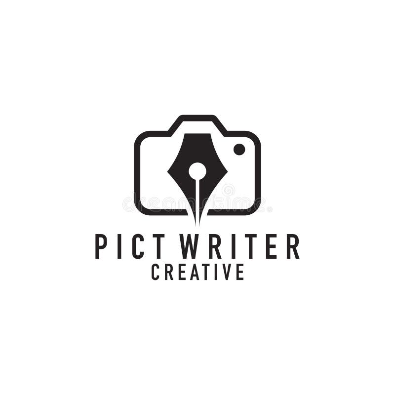 Pict Writer Logo Design Template Stock Vector - Illustration of graphic ...