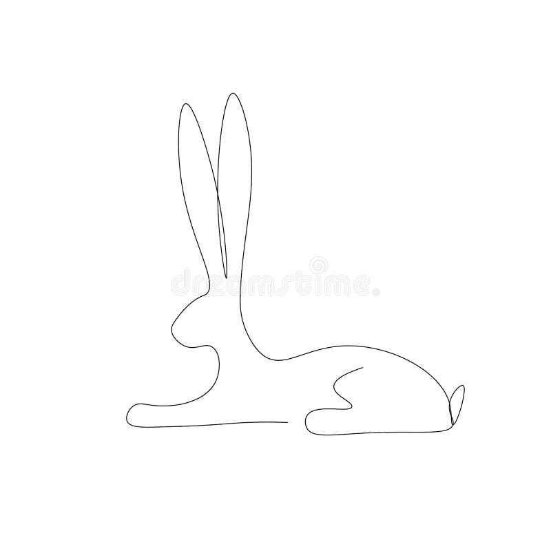 Bunny One Line Stock Illustrations – 1,489 Bunny One Line Stock ...