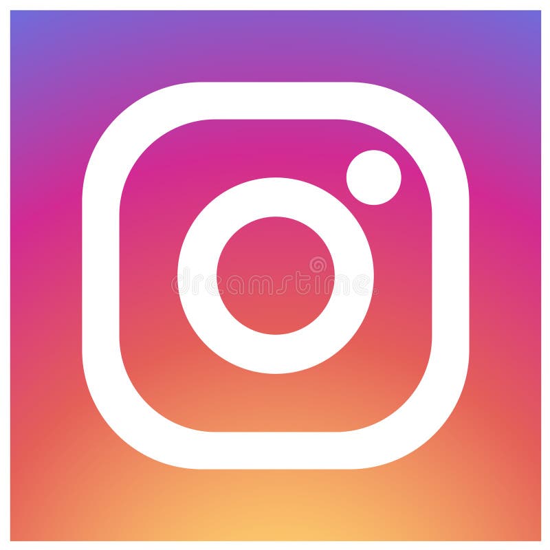 Colored Instagram Logo Icon Editorial Image - Illustration of webicon ...