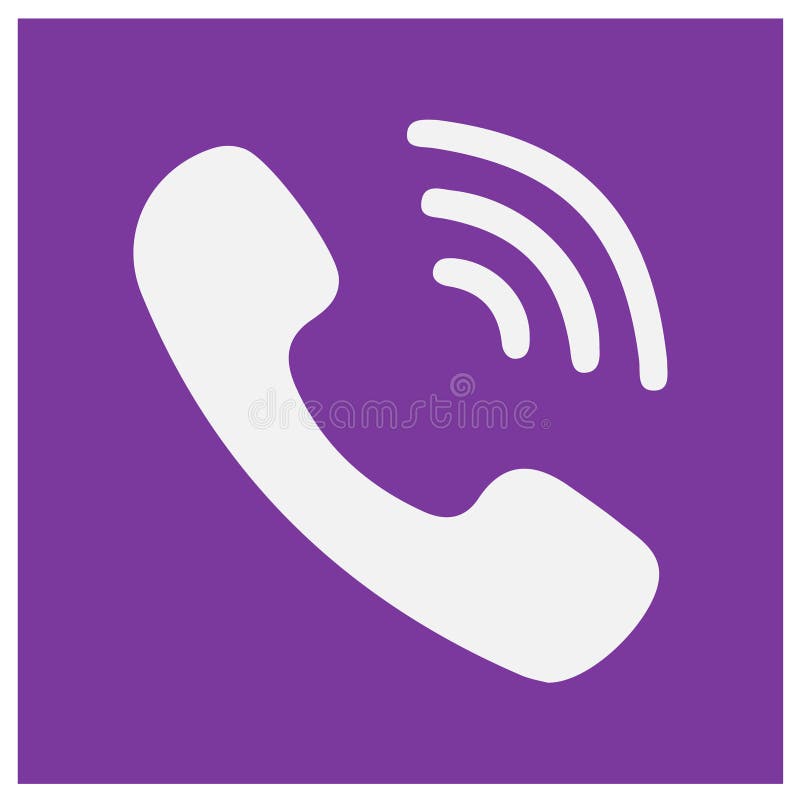 Squared Sharp Edged Viber Logo for Web and Print Editorial Image ...