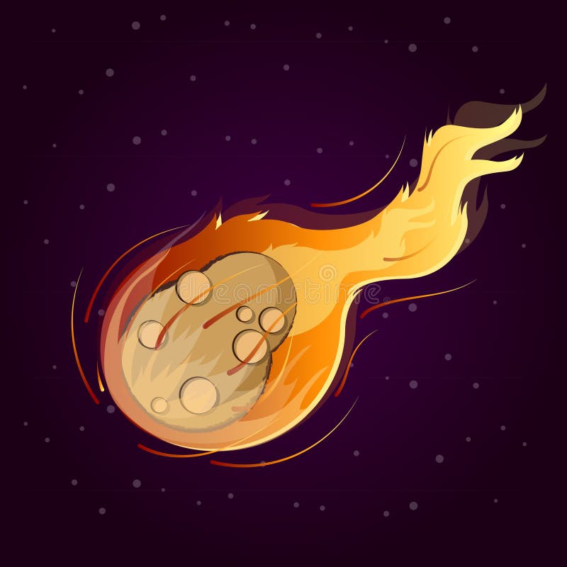 Asteroid. Vector Illustration Decorative Design Stock Vector ...