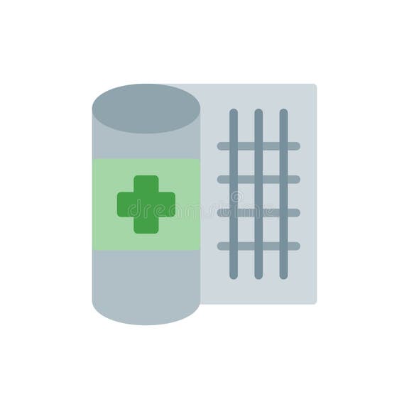 Flat Style Icon of Bandage for Graphic Design, Website, and UI. EPS 10 ...