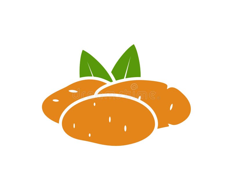 Potato Logo. Isolated Potato on White Background Stock Vector ...