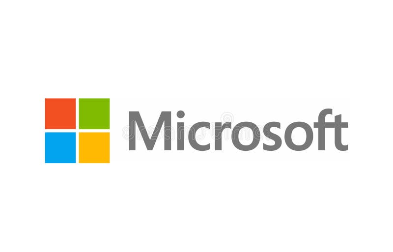 Microsoft Vector Logo Design Editorial Stock Photo - Illustration of ...