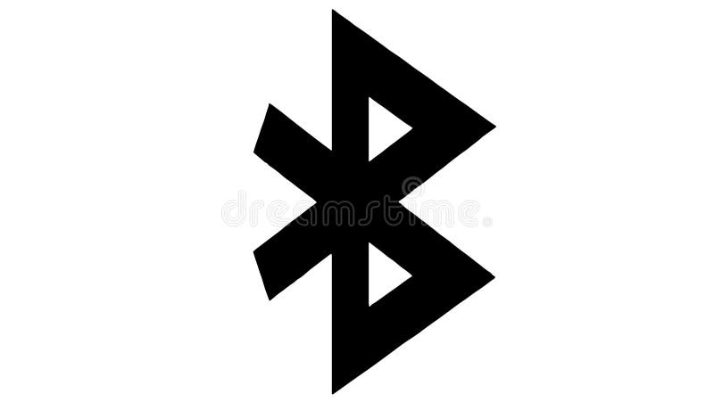 Bluetooth Sign and Symbol in Black and White Editorial Photo ...