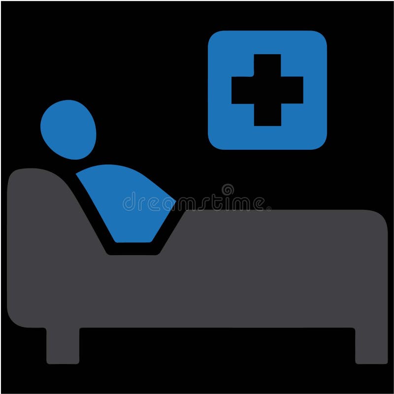 Patient in Quarantine in Hospital Isolation, Colorful Illustration ...