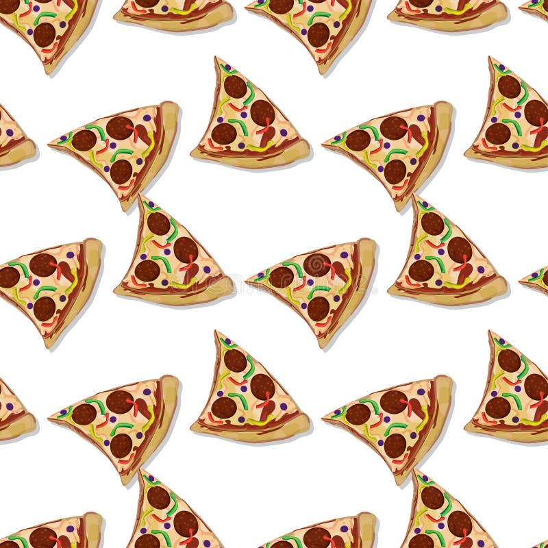 Pattern Pizza Fastfood Object Graphic Background Editorial Image ...