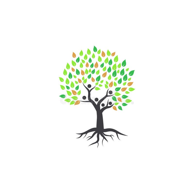 Abstract Vector Family Tree Logo. Family Tree Icon Stock Vector ...