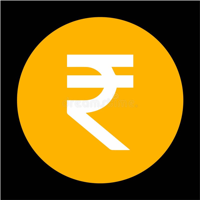 Indian Rupee Sign and Symbol, Circular Image Shape Colorful ...