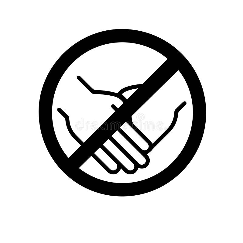 No Hand Shake Stock Illustrations – 857 No Hand Shake Stock ...