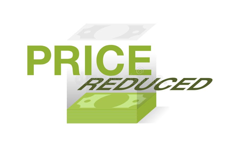 Price Reduced Banner on Bright Purple Background Stock Vector ...