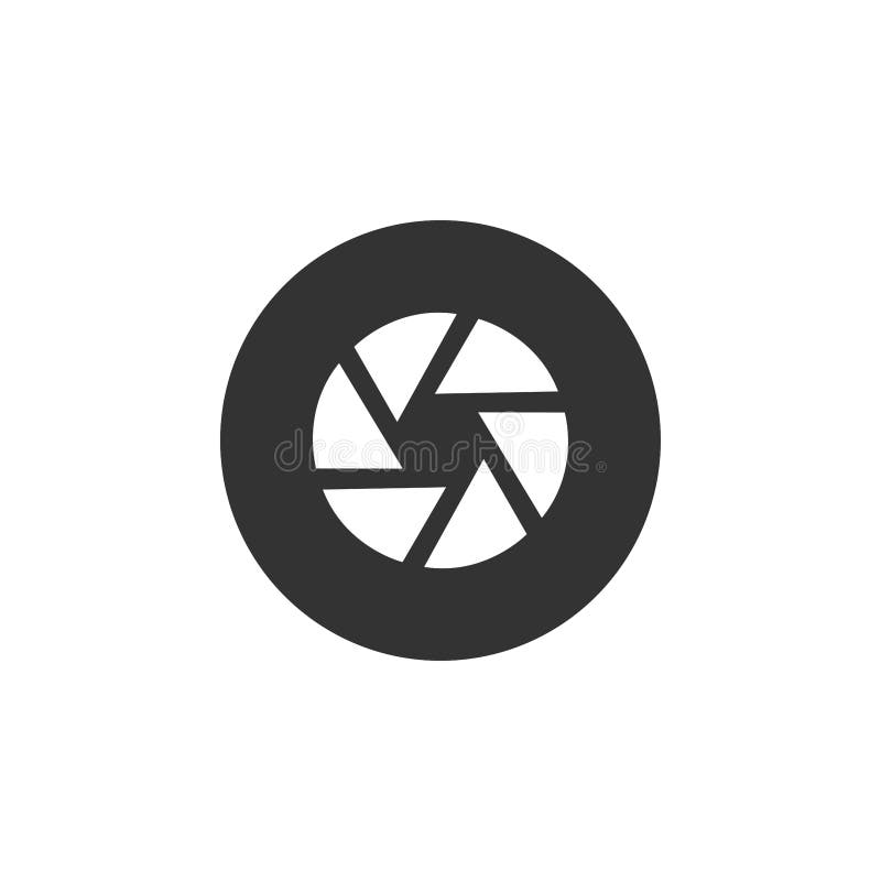 Camera Shutter Flat Icon Vector Illustration. Camera Lens Isolated ...