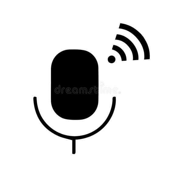 Voice Signals from CONDENSER MICROPHONE, SIGN/SYMBOL Stock Illustration ...