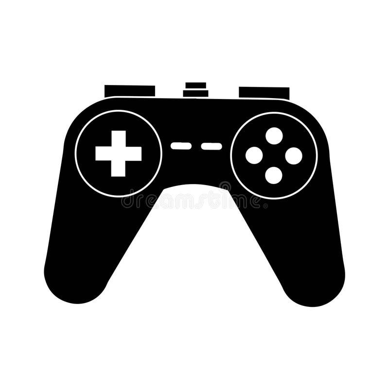 Video Game Remote Control, Console, Black and White Illustration Stock ...