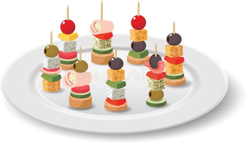 Colorful Canapes Stock Illustrations – 160 Colorful Canapes Stock ...