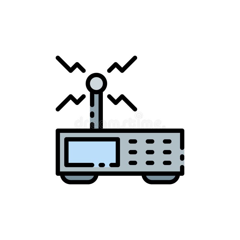 Transmitter Icon in Line Style. Vector Illustration for Website and UI ...