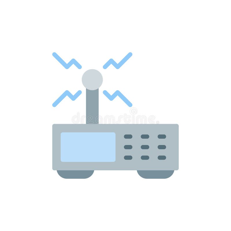 Transmitter Flat Style Icon. Vector for Website Stock Vector ...