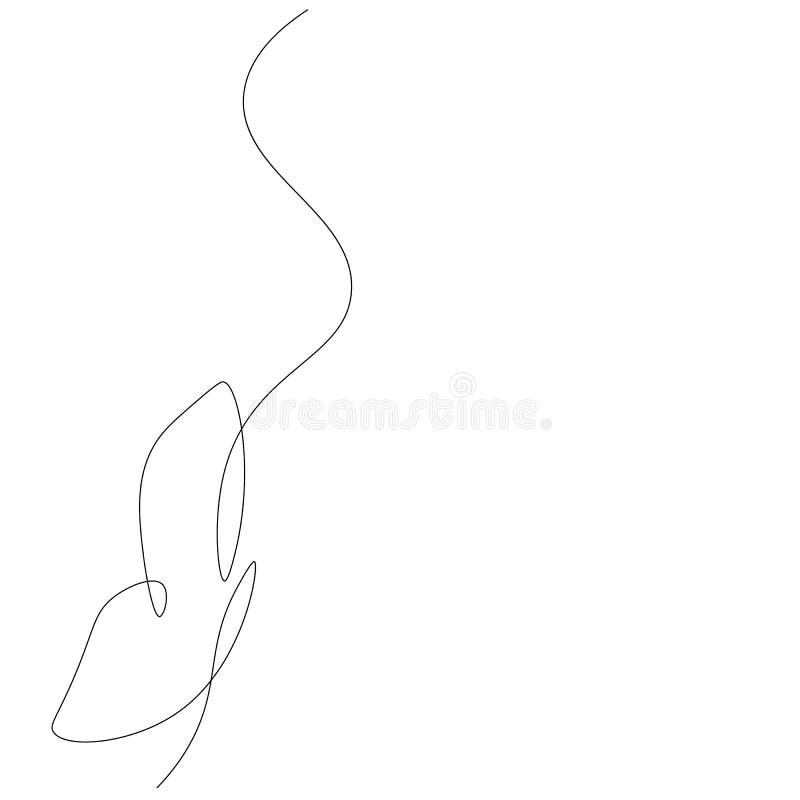 Butterfly Fly One Line Drawing, Vector Illustration Stock Vector ...