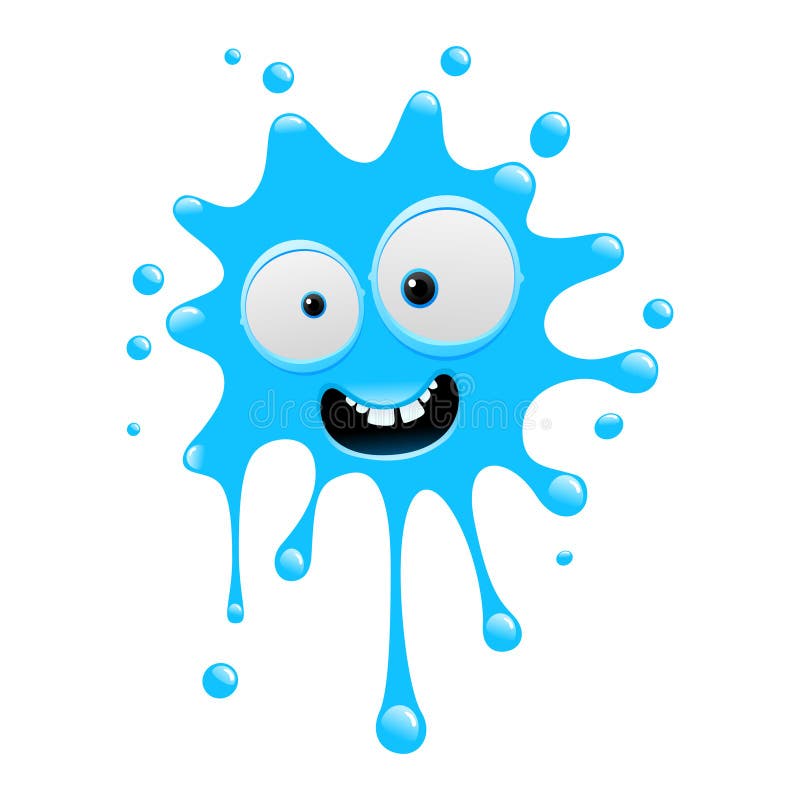 Blue ink splat stock illustration. Illustration of cyan - 11514615