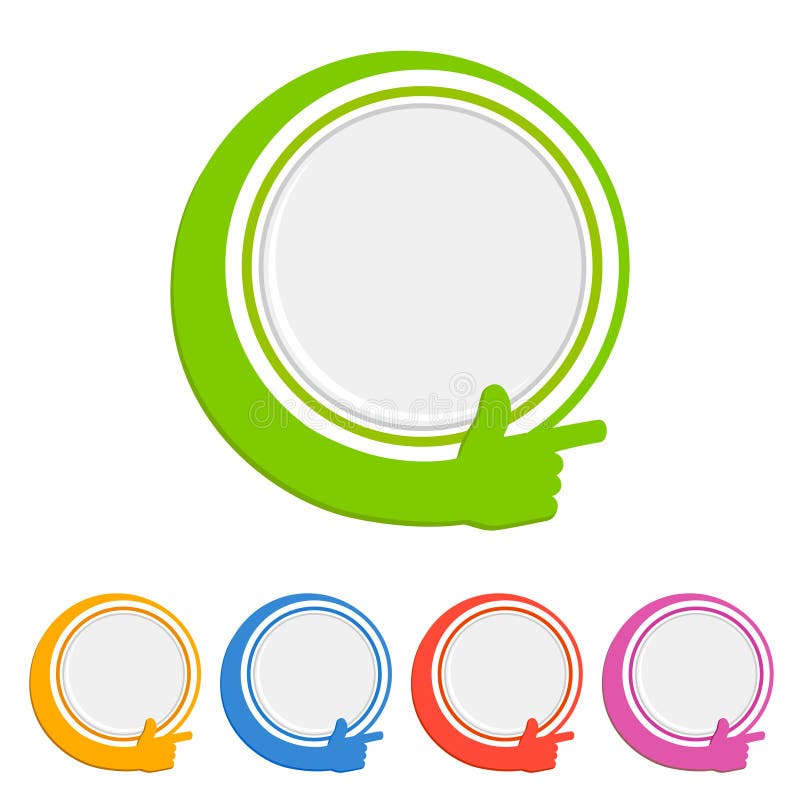 Pointer finger buttons. stock vector. Illustration of indicating ...