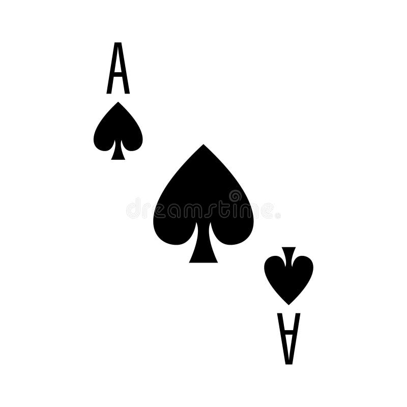 Playing Poker Card Ace Icon Image. Stock Vector - Illustration of card ...