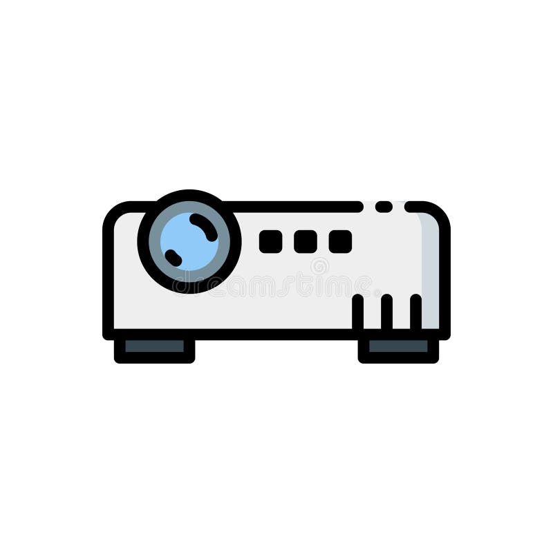 Projector Icon in Line Style for Graphic Designer Stock Vector ...