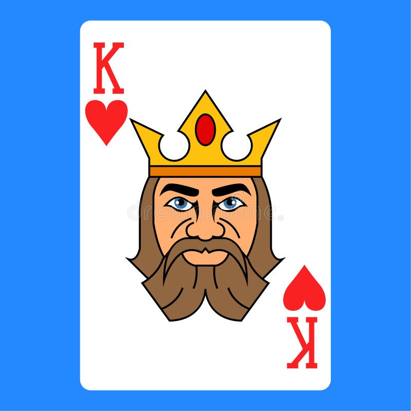 Playing Poker Card King Icon Image. Stock Vector - Illustration of king ...