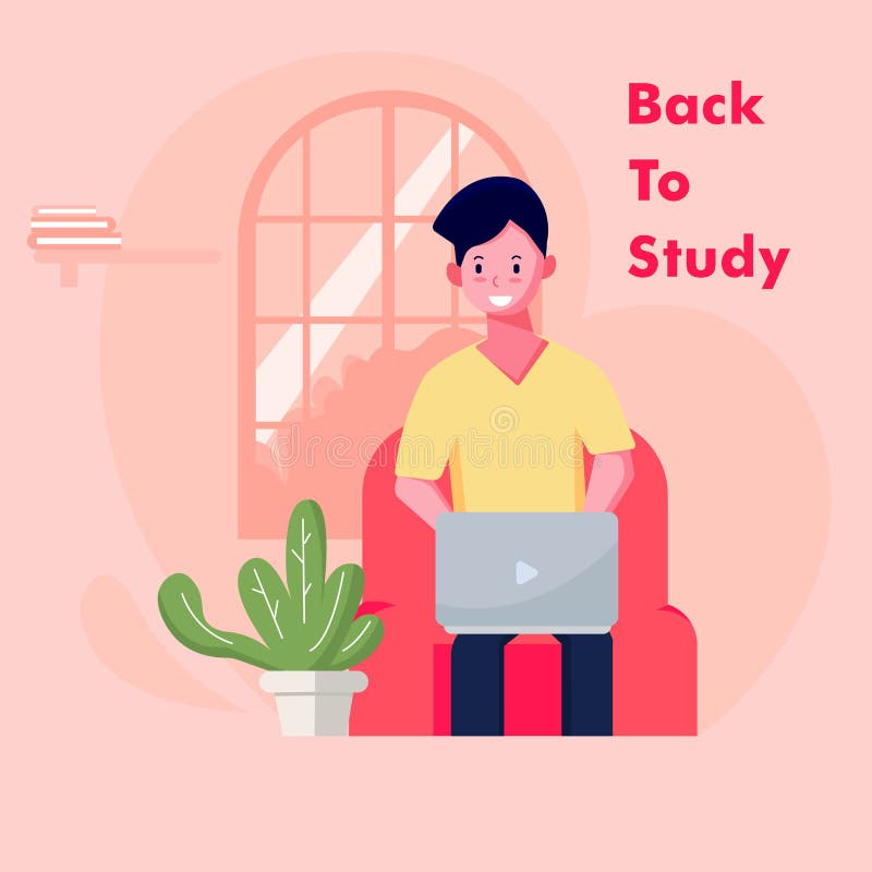 Back to Study stock vector. Illustration of healthy - 188194221