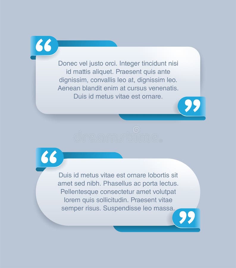 Quotes Template - Decorative Frame Block Stock Vector - Illustration of ...