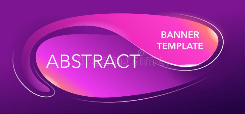 Neon Purple Banner Template Stock Vector - Illustration of business ...