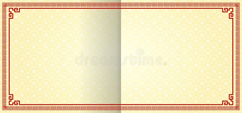 The Classic Chinese Card Background Stock Vector - Illustration of ...