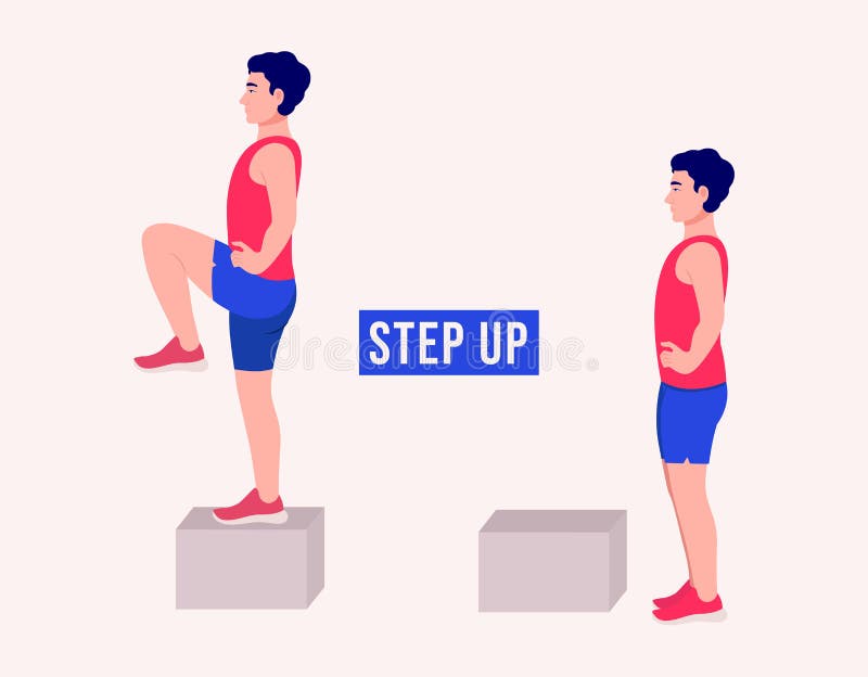 Fitness Exercises Step Stock Illustrations – 601 Fitness Exercises Step ...