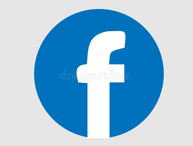 Abstract Facebook Logo on White Editorial Image - Illustration of ...