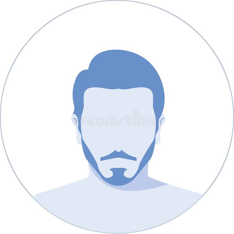 Hand Drawn, Male Avatar Profile Icon or Portrait Icon.User Flat Avatar ...