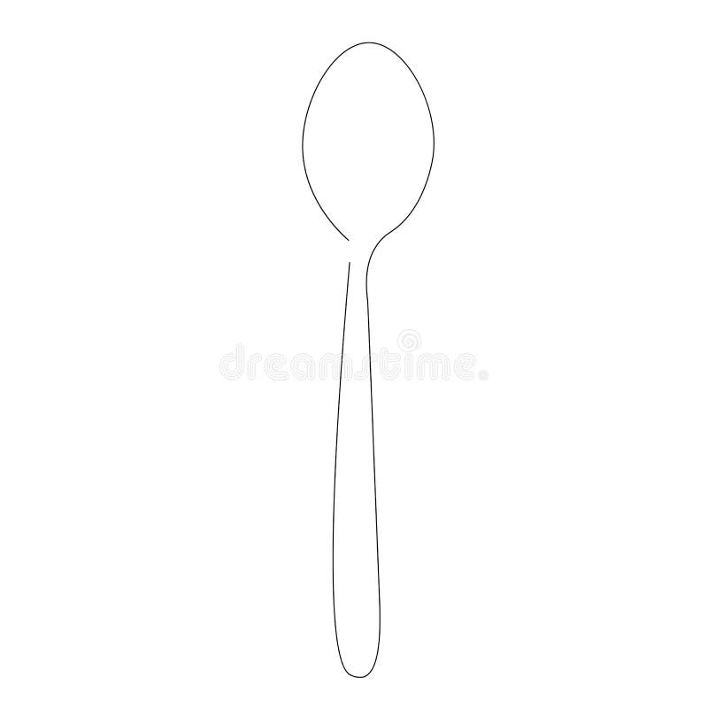 Teaspoon Drawing Vector Stock Illustrations – 750 Teaspoon Drawing ...