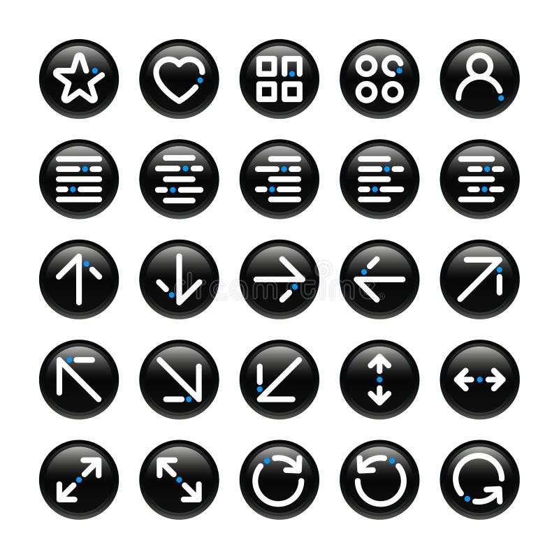 Sign & Symbol - 25 Icons Image. Stock Vector - Illustration of ...