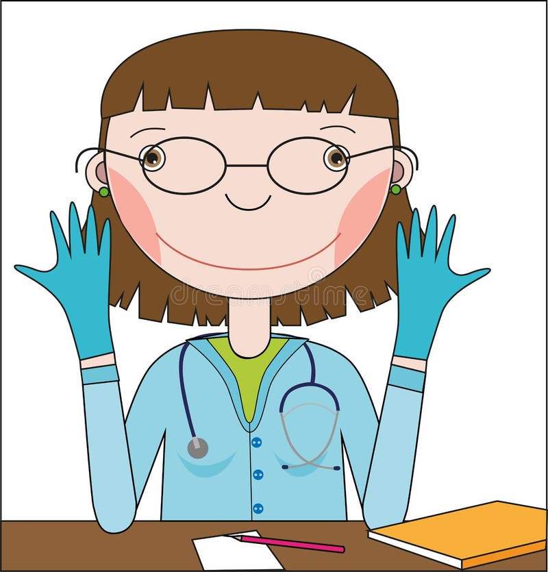 Stethoscope Drawing Around The Neck