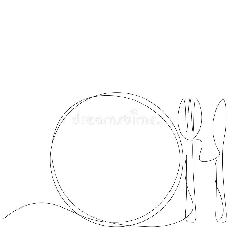 Table Setting Line Drawing Stock Illustrations – 1,152 Table Setting ...