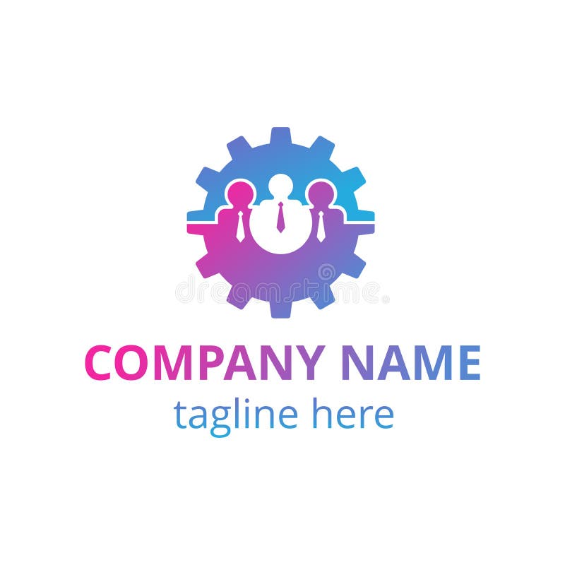 Human Resources Logoor Team Work Icon Template Stock Vector ...
