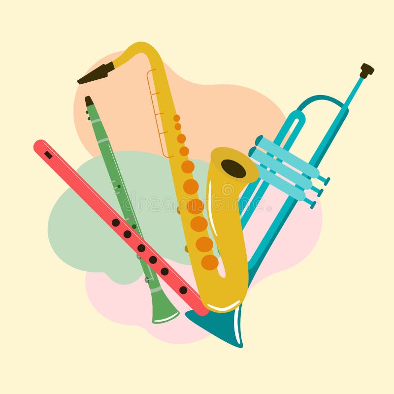 Wind Instruments stock vector. Illustration of piccolo - 30784033