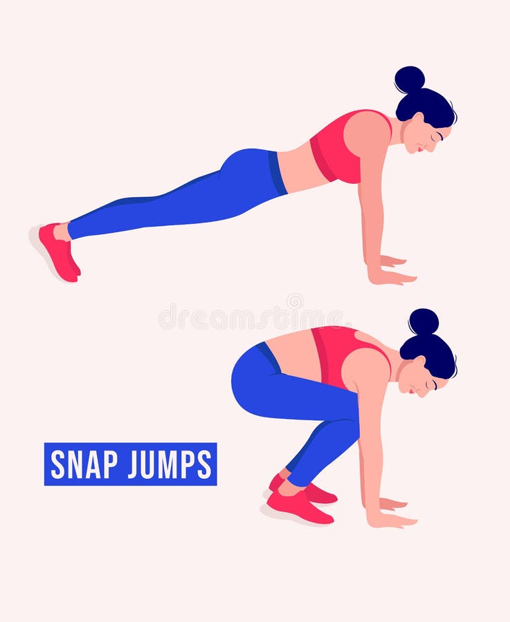 Plank Jacks Exercise, Woman Workout Fitness, Aerobic and Exercises ...