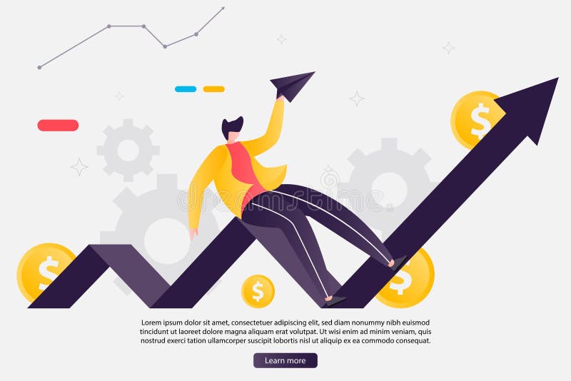 Graphs Analytics Concept Working Trade Stock Vector - Illustration of ...