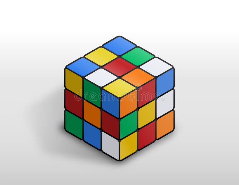 Rubik`s Cube with Rotated Sides Editorial Photo - Illustration of piece ...