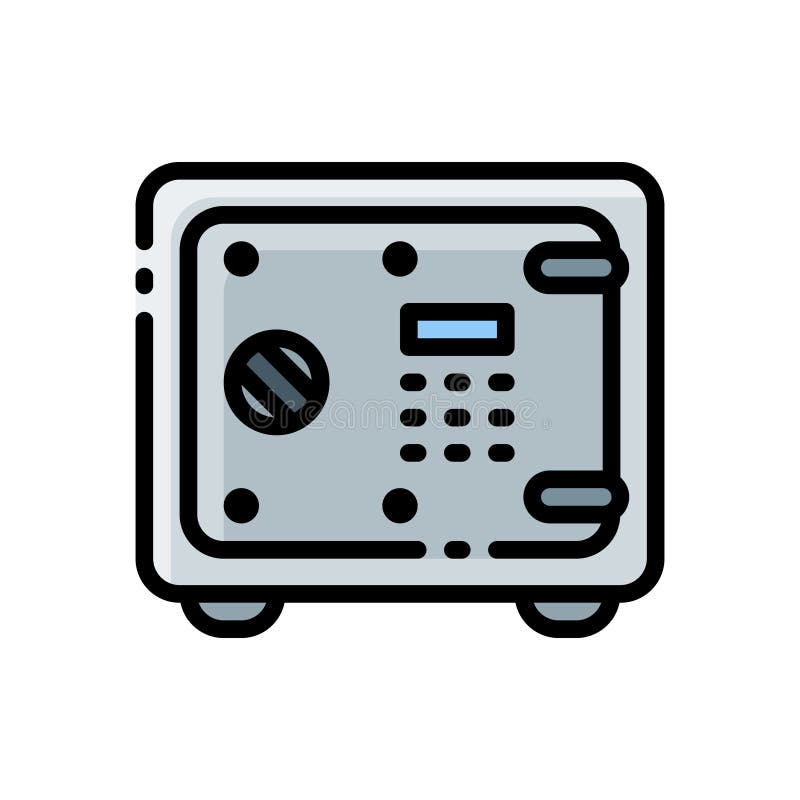 Safe Box Icon in Filled Line Style. Vector for Graphic Designer Stock ...