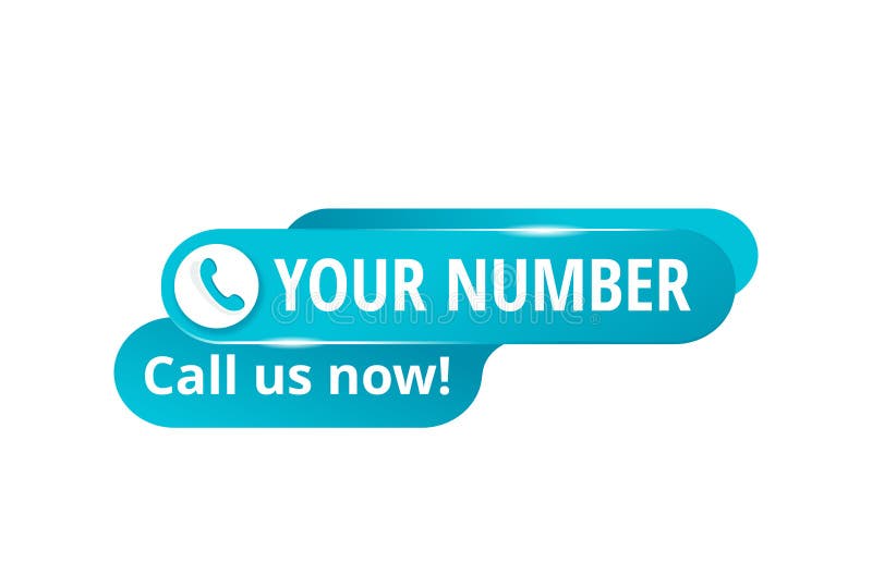 Call Us Now! Creative Template for Phone Number Stock Vector ...