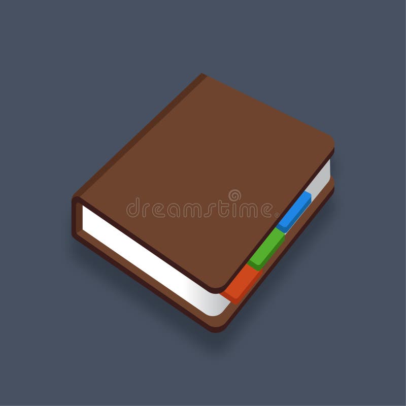 Address Book - Isometric 3D Illustration. Stock Vector - Illustration ...